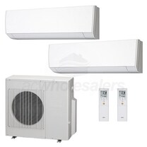 Fujitsu AOU36RLXFZ1 ASU24RLF ASU9RLF1 Wall Mounted 2-Zone - 36,000 BTU ...