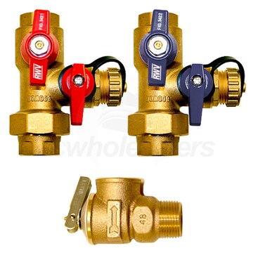 RWV 3420TAB 3/4 Inch Lead free Isolation Valves and Pressure Relief Valve