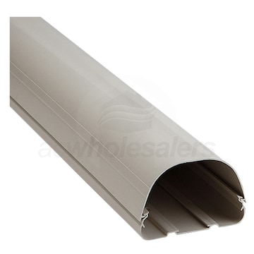 Fortress LD92I-4 Line Set Cover 48-Inch Straight Ducting Ivory Finish