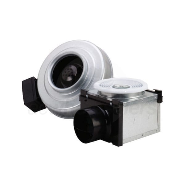 Fantech PB110L10 110 CFM Exhaust Fan Ceiling Mount 4-Inch Duct 10W LED ...