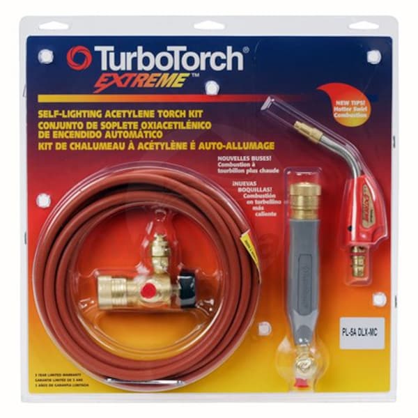 TurboTorch 0386-0832 PL-5ADLX-MC Extreme Self Lighting Torch Kit w/ CGA ...