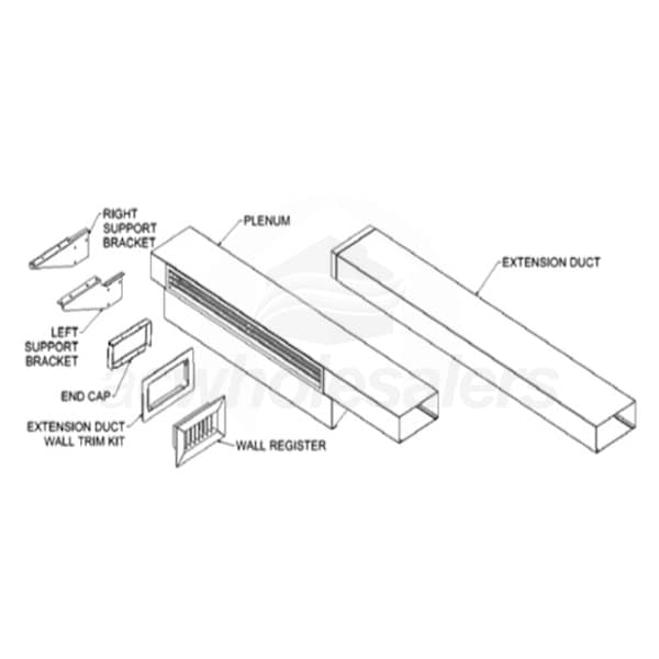 Friedrich PDXDAA PTAC Lateral Duct Adaptor
