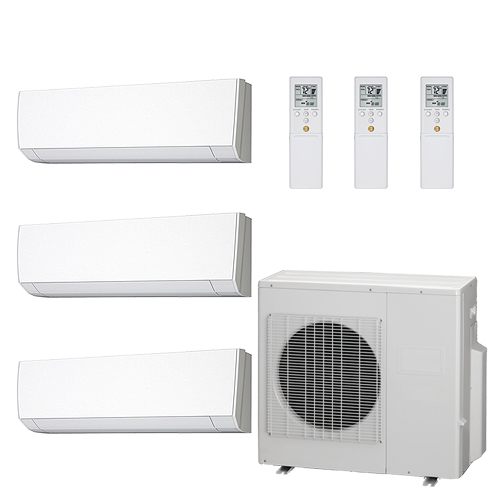 Fujitsu AOU36RLXFZH ASU24RLF 2-ASU9RLF1 Wall Mounted 3-Zone XLTH ...