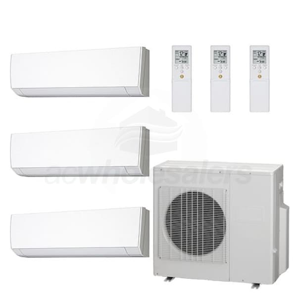 Fujitsu AOU36RLXFZH ASU7RLF1 ASU12RLF1 ASU24RLF Wall Mounted 3-Zone ...