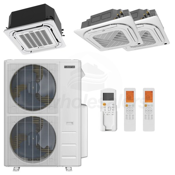 Durastar DRA5H55C122424 Ceiling Cassette 3-Zone System - 55,000 BTU ...